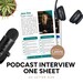 Podcast Interview One Sheet Template: Your Branding Powerhouse for ...