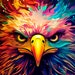 Psychedelic Eagle, Digital Art. Printable, Wall Art, Free Commercial ...