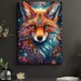 Psychedelic Fox, Digital Art. Printable, Wall Art, Free Commercial Use ...