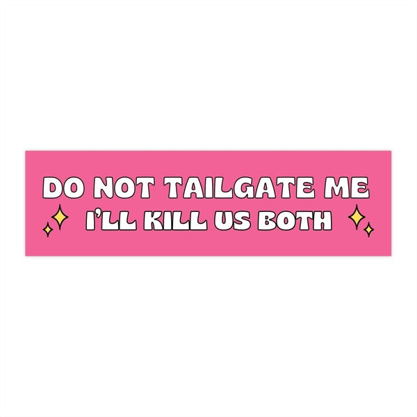 Do Not Tailgate Sticker - Etsy