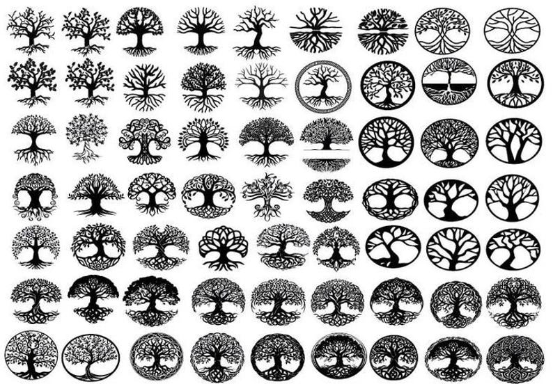 Tree Stencil for Cricut 63 Patterns - Etsy