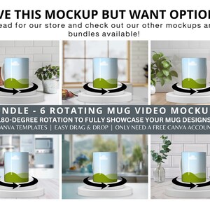 Rotating Mug Video Mockup Animated Mug Mockup Mug Drag and Drop Canva ...