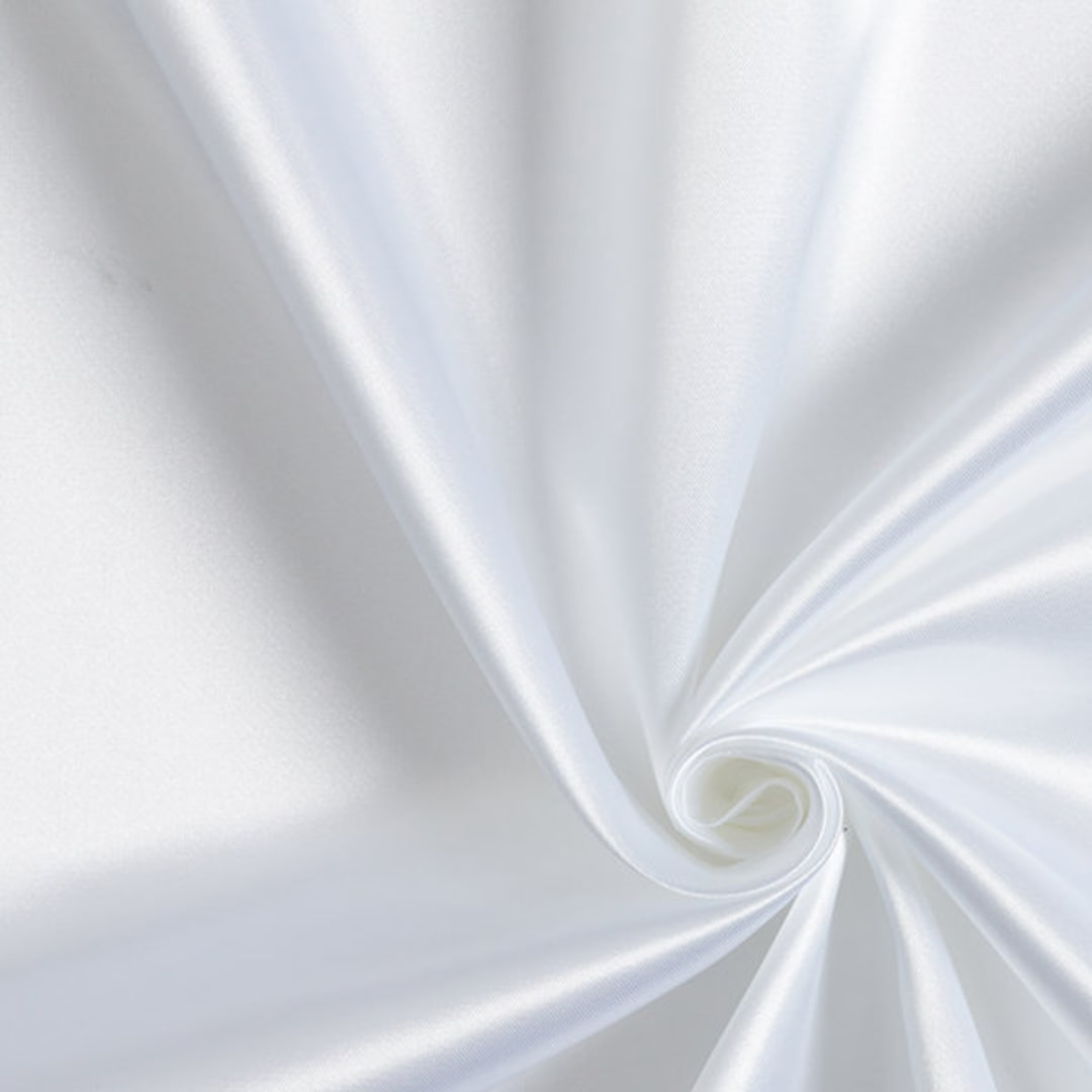 White Polyester Heavy Satin Fabric | Bridal & Evening Wear - Etsy