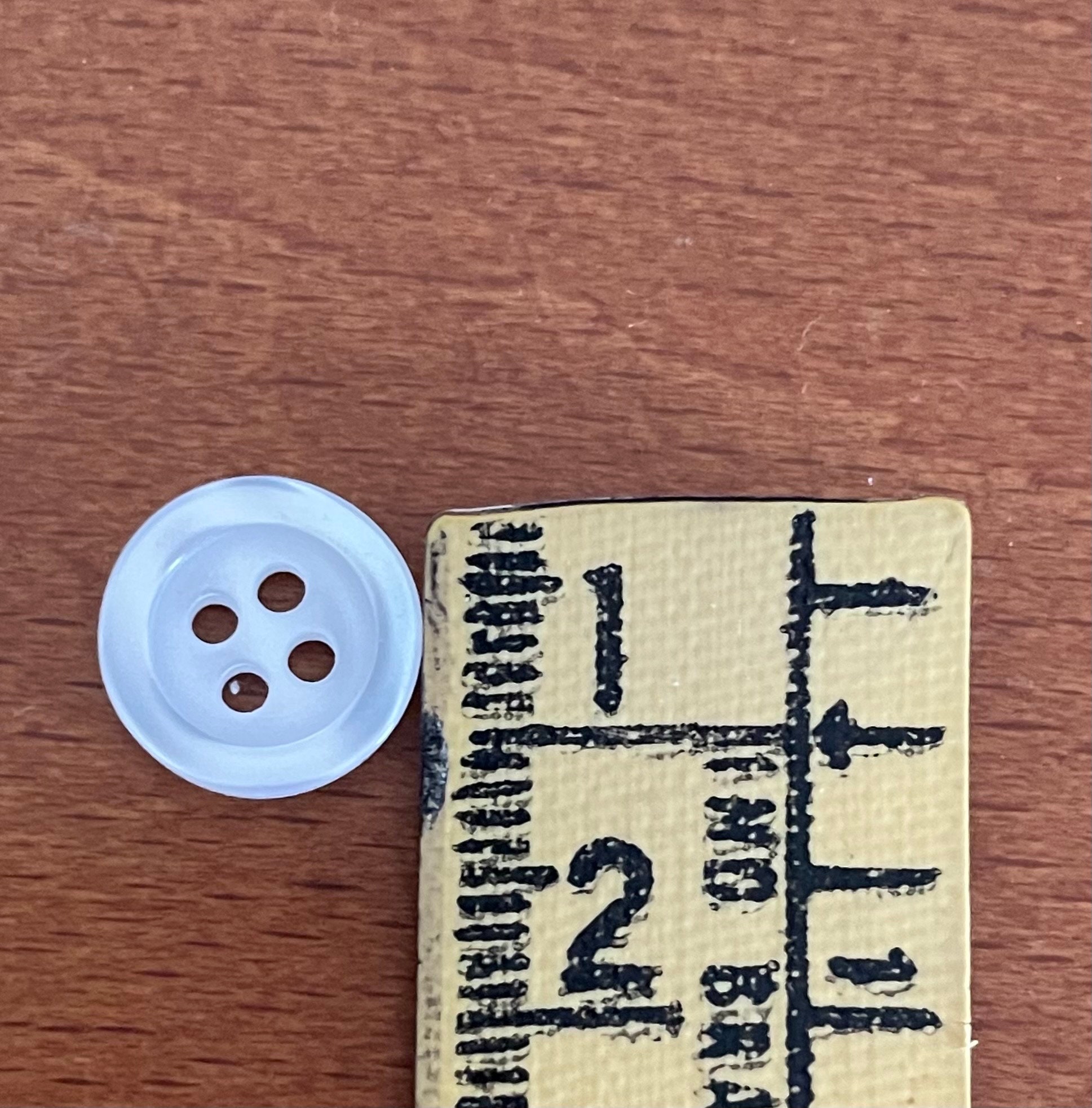 Pack of 10 Pearl White Four Hole Buttons for Shirts, Blouses, Sewing ...