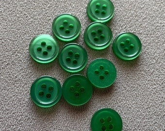 Pack of 10 Yellow Four Hole Buttons for Shirts, Blouses, Sewing Crafts ...