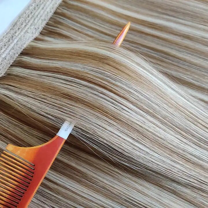 Top Quality Halo Hair Extension Highlight Ombre Color Virgin Double ...
