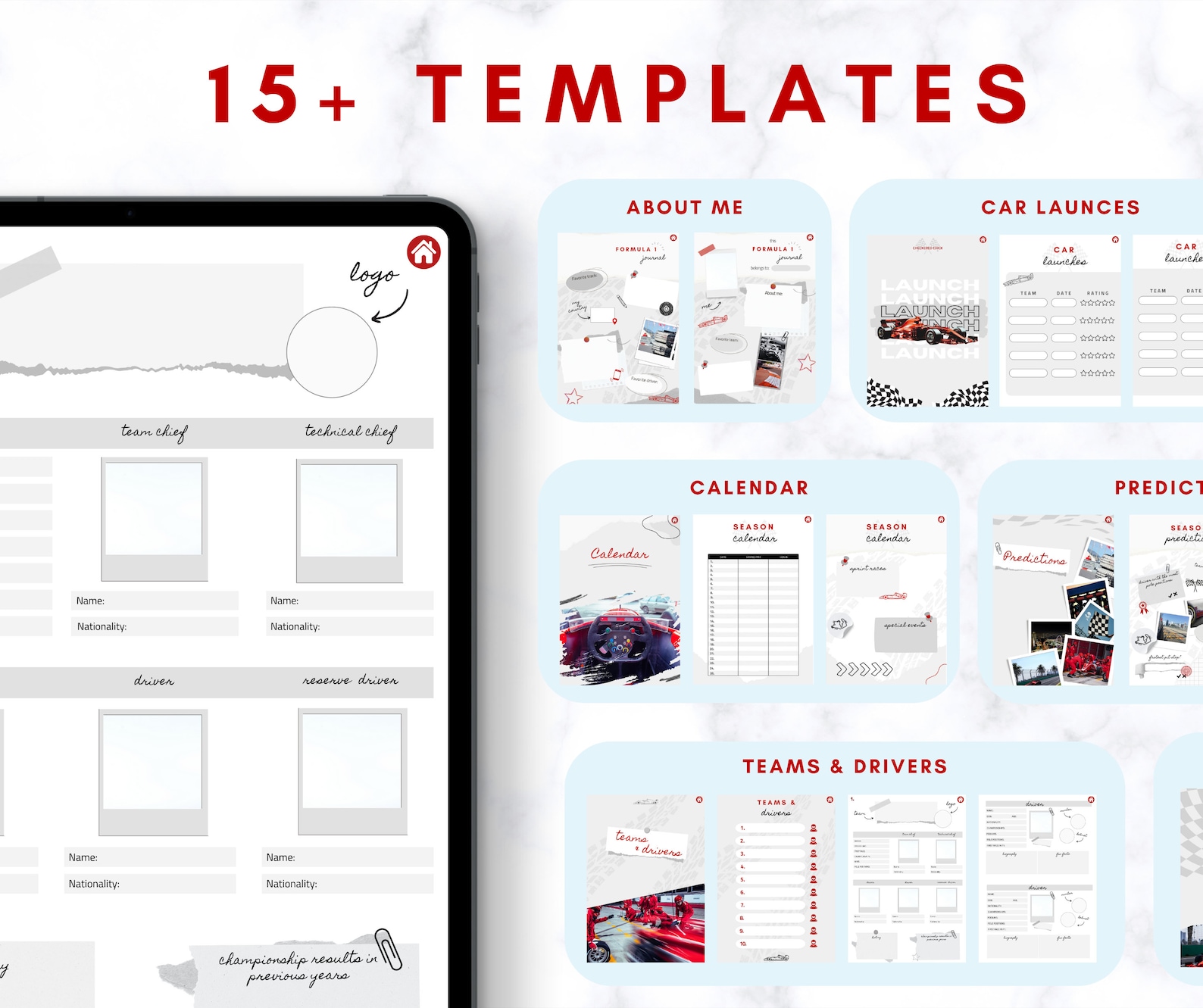 Formula 1 Journal Extended | Digital F1 Journal | Undated | F1 Gift ...