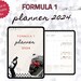 F1 Planner 2024 Digital Formula 1 Planner Formula One Calendar F1 2024 ...