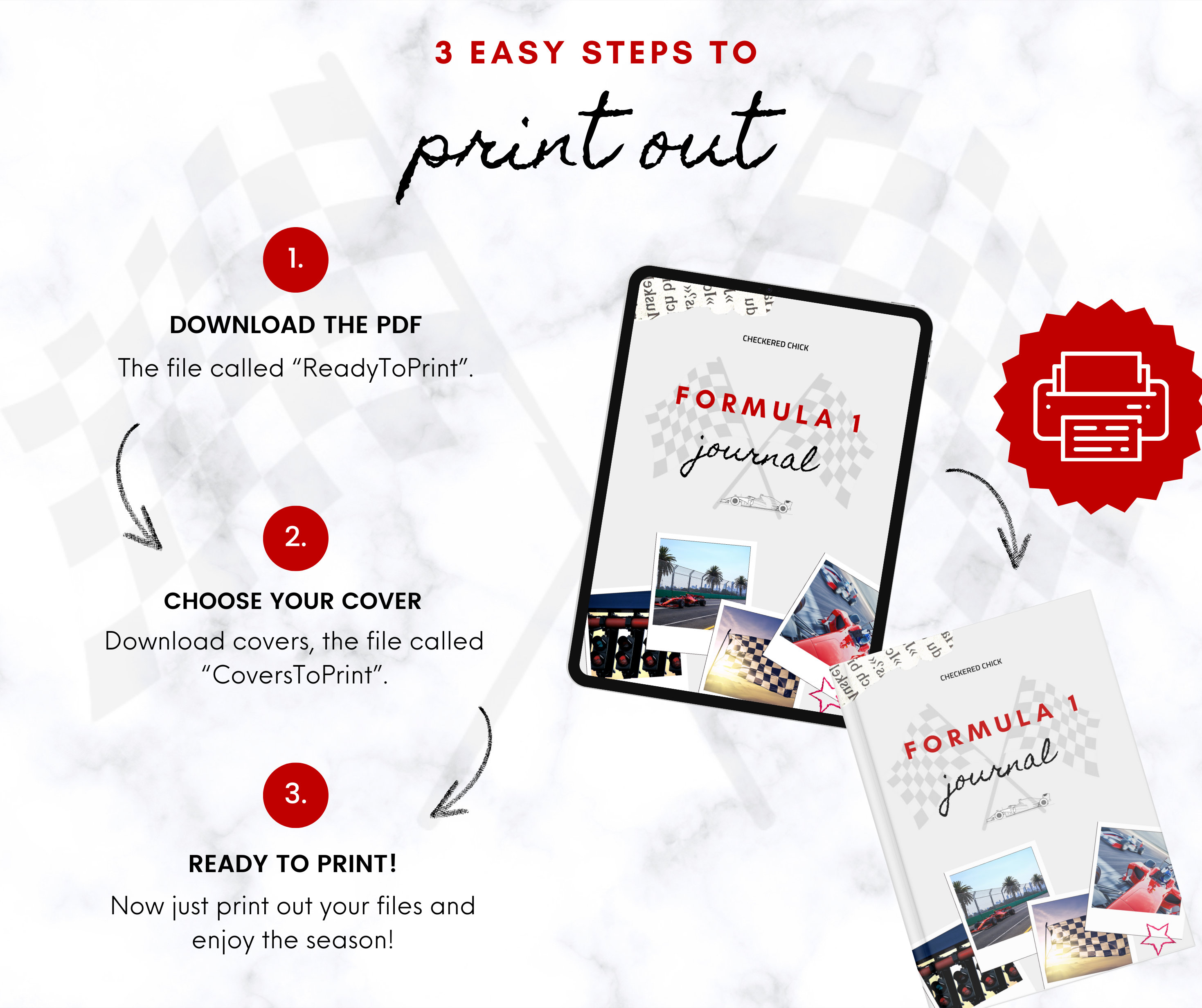 Formula 1 Journal Extended | Digital F1 Journal | Undated | F1 Gift ...