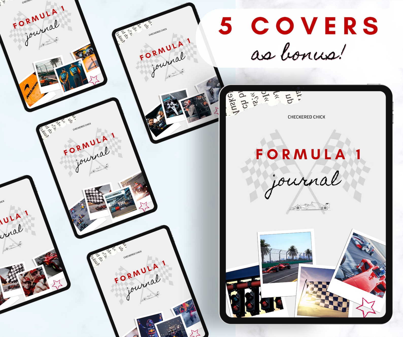 Formula 1 Journal Extended | Digital F1 Journal | Undated | F1 Gift ...