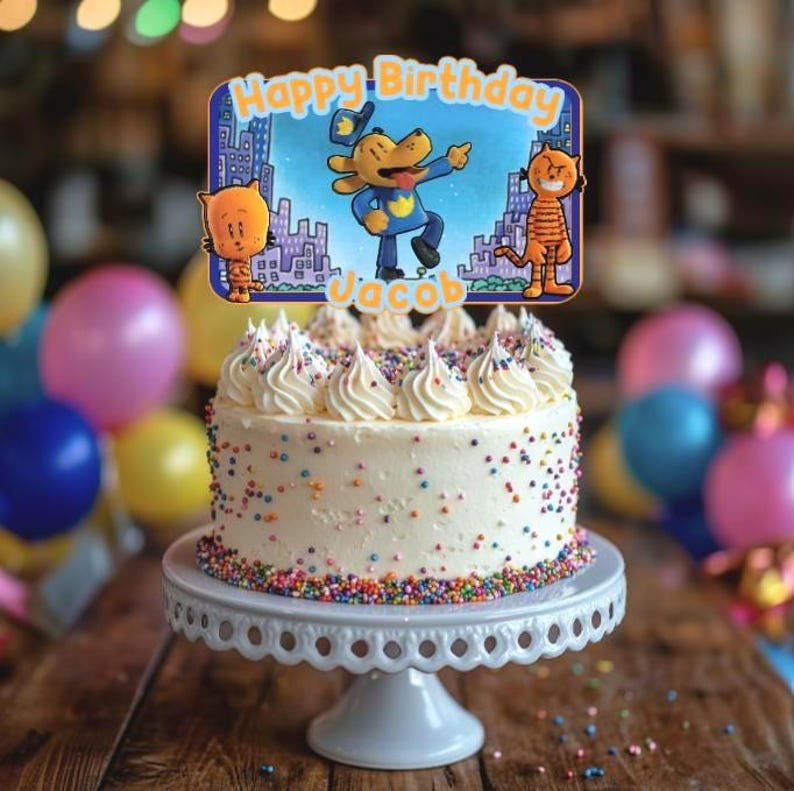 Dog&man Cake Topper - Etsy