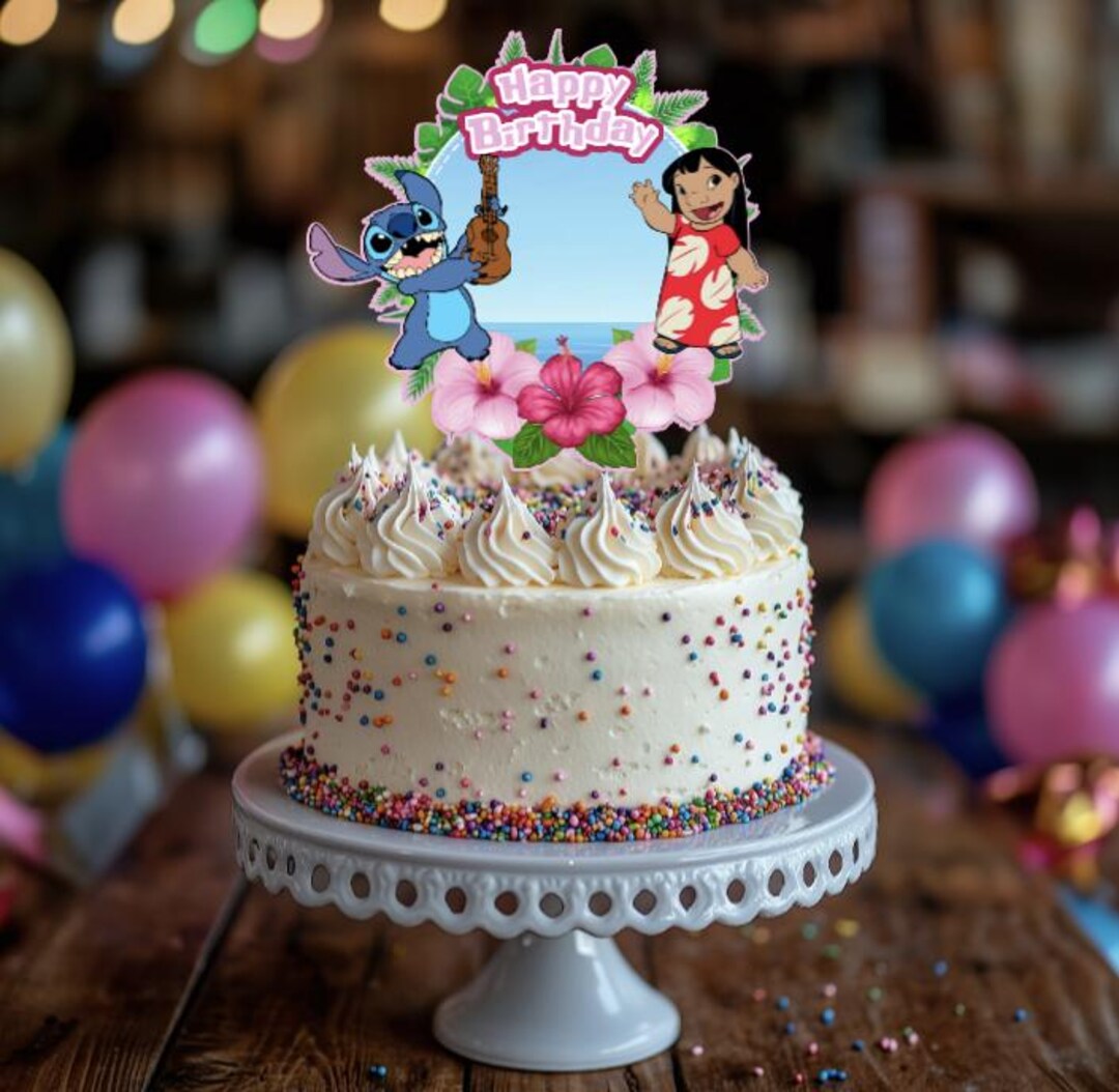 Lilo Stitch Cake Topper Etsy
