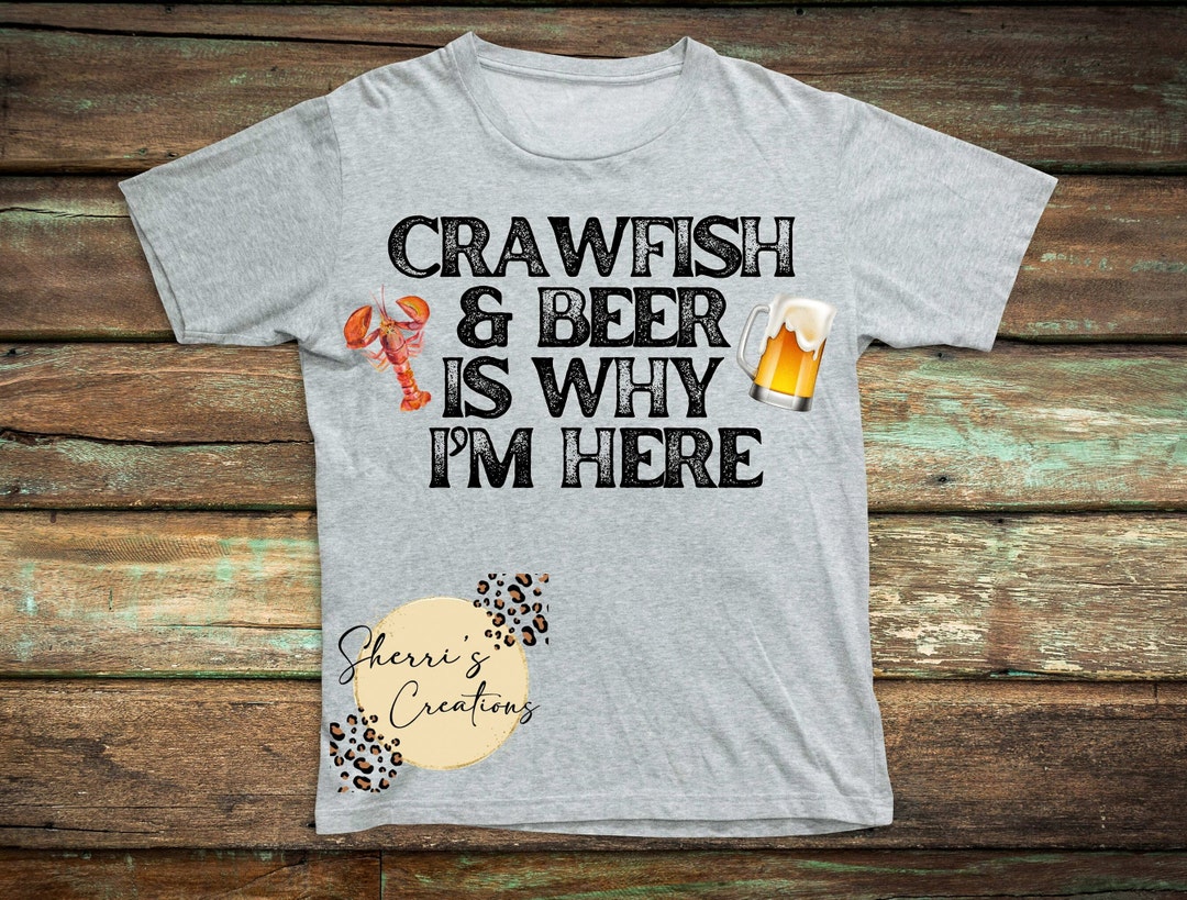 Crawfish and Beer PNG Crawfish Beer Digital Download Louisiana Designs ...