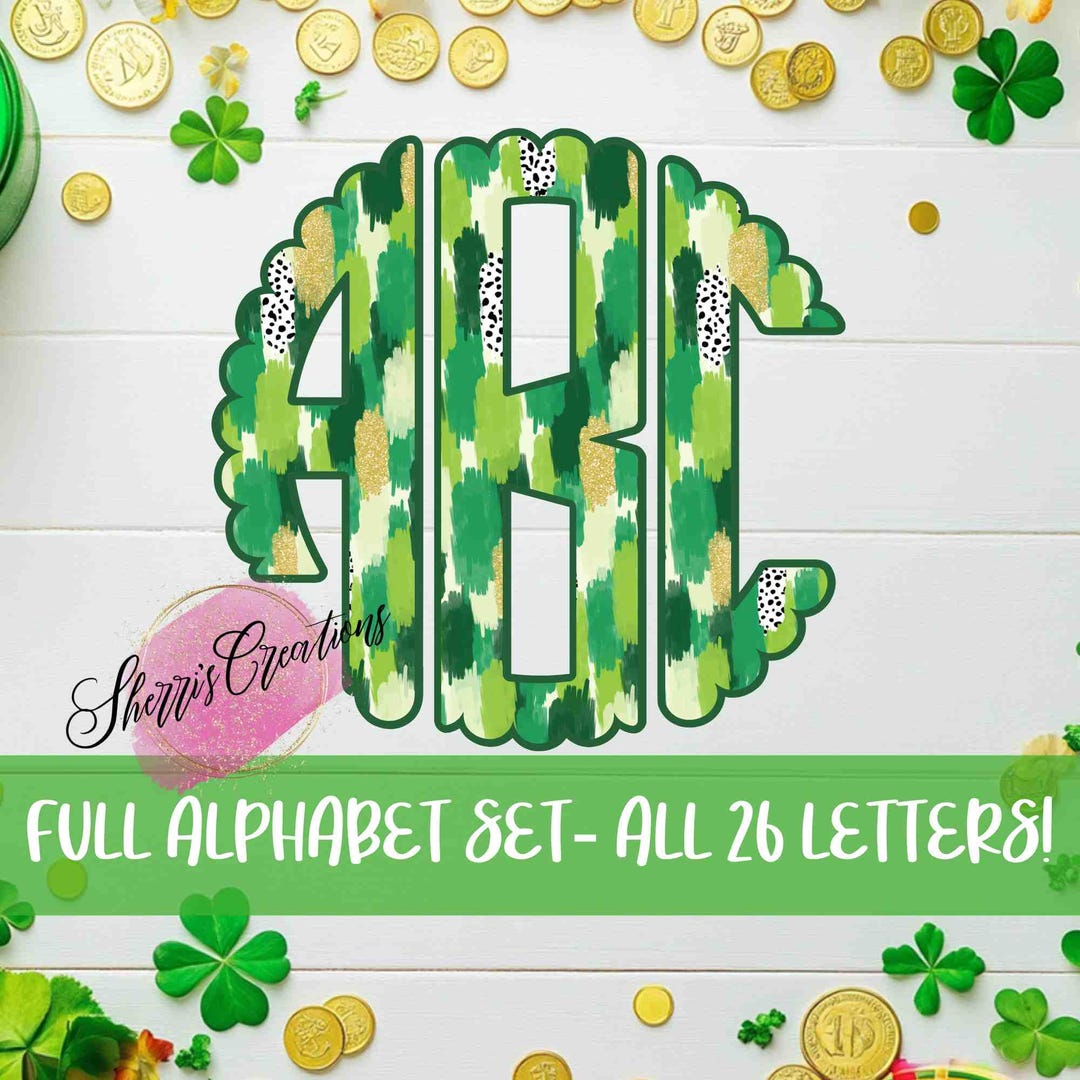 St. Patrick's Day Monogram - Etsy