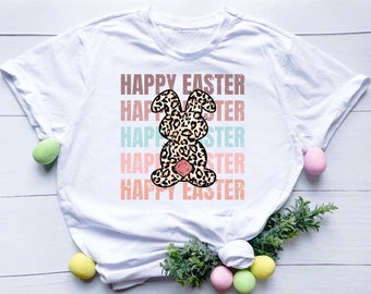 Happy Easter Leopard Bunny PNG - Etsy