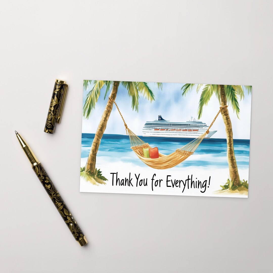Cruise Crew Member Thank You Card, Cast Member Thanks, Cruiser Squad ...