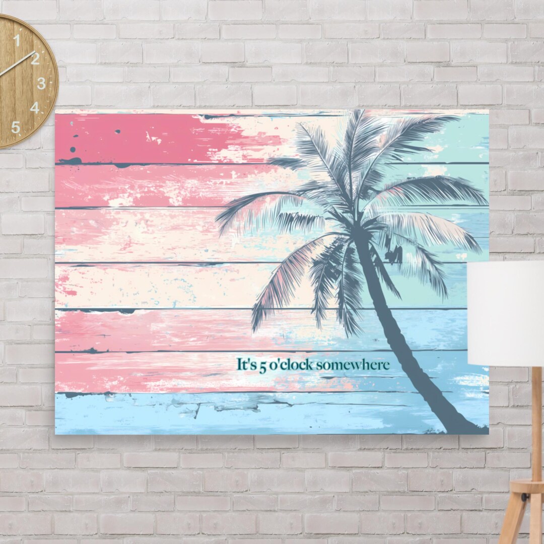 Tiki Bar Poster Ocean Tiki Room Decor Polynesian Scene Gift Jimmy ...