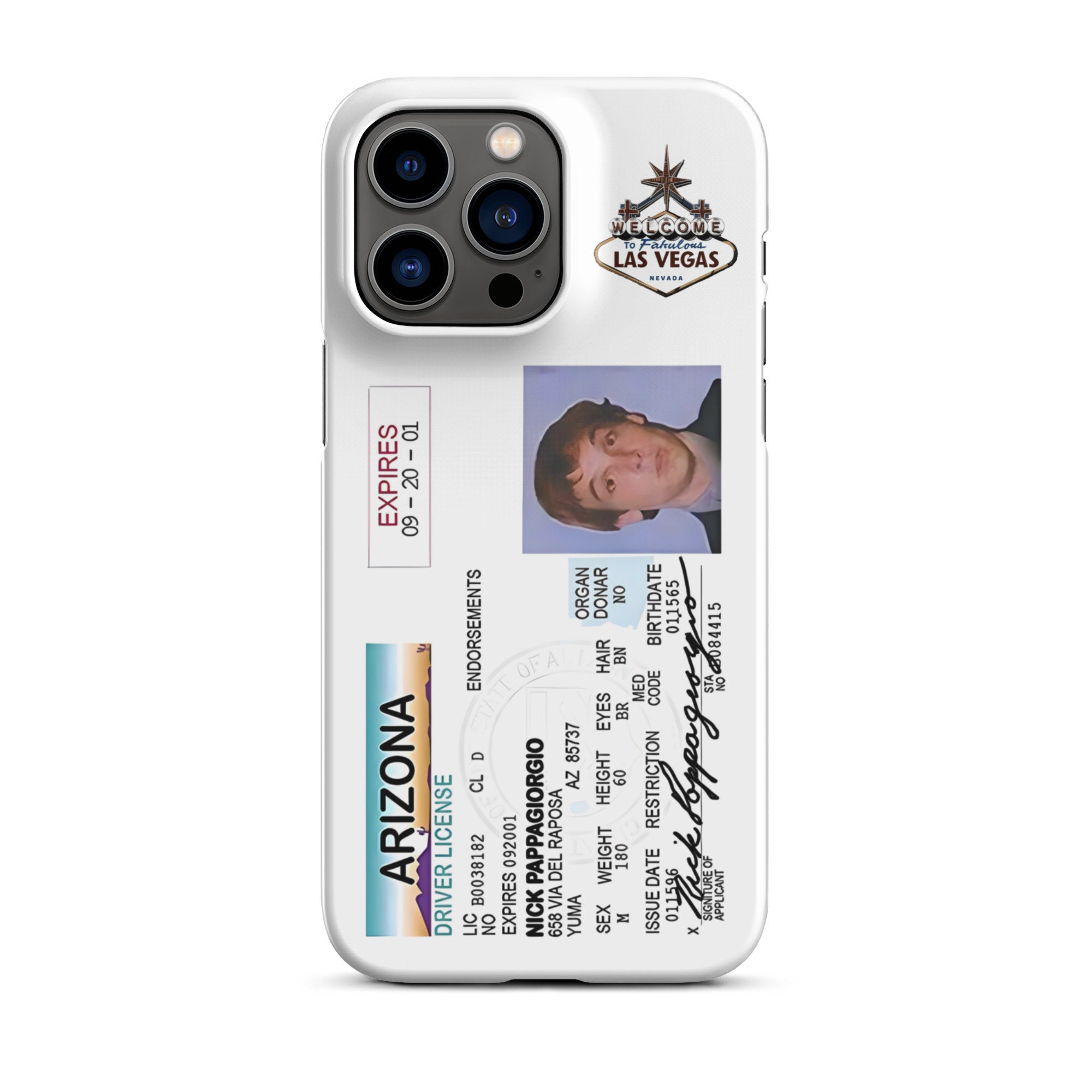 Nick Papagiorgio iPhone 14 Pro Max Case: Vegas Vacation Movie Buff Gift ...