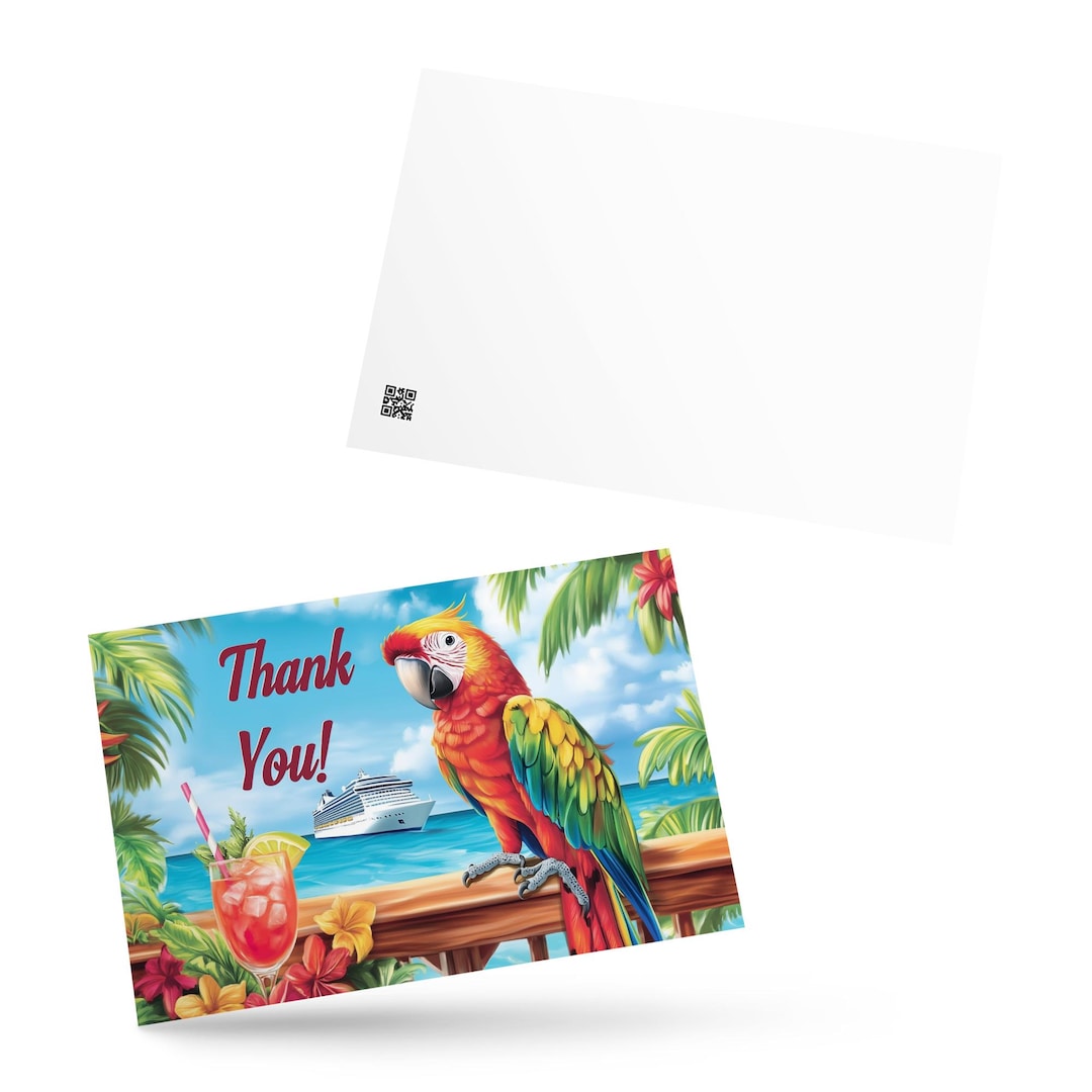 Cruise Thank You Card: Stateroom & Dining Staff Appreciation Crew ...