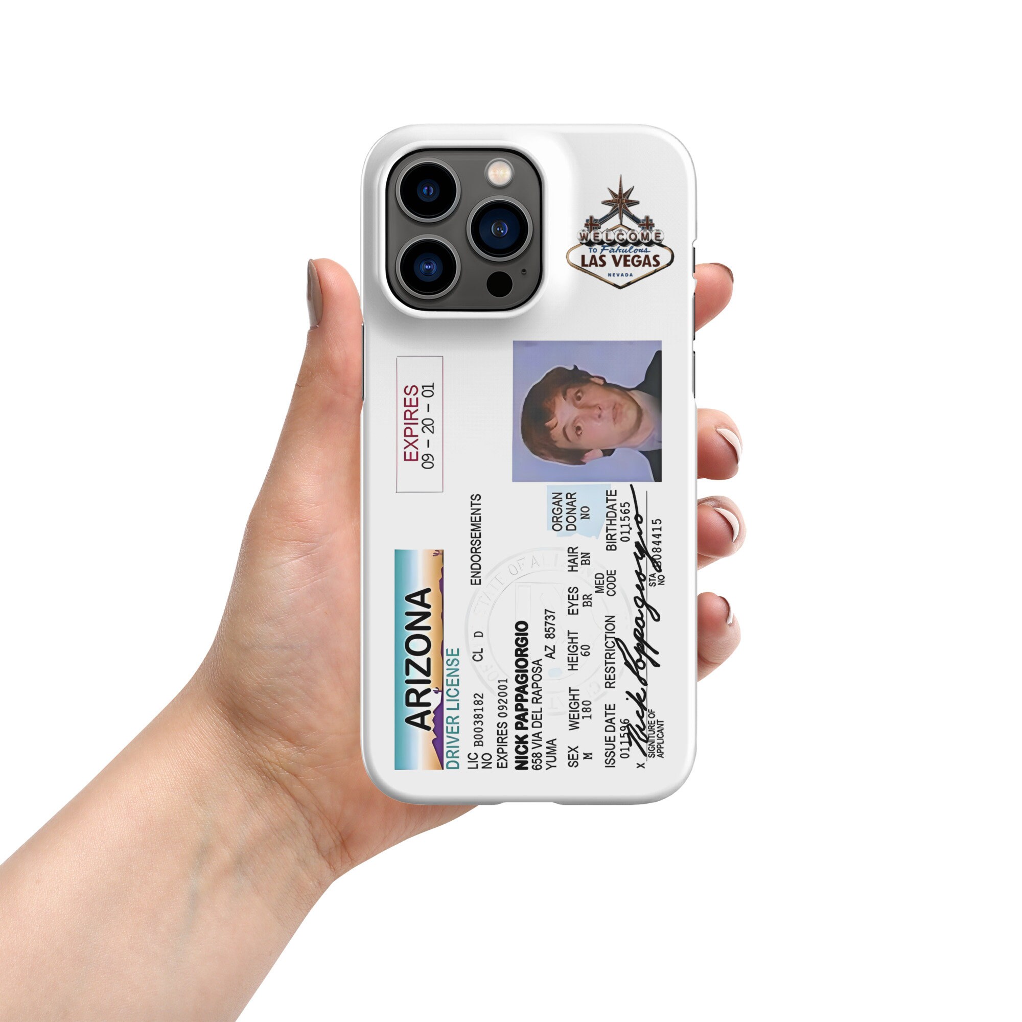 Nick Papagiorgio iPhone 14 Pro Max Case: Vegas Vacation Movie Buff Gift ...
