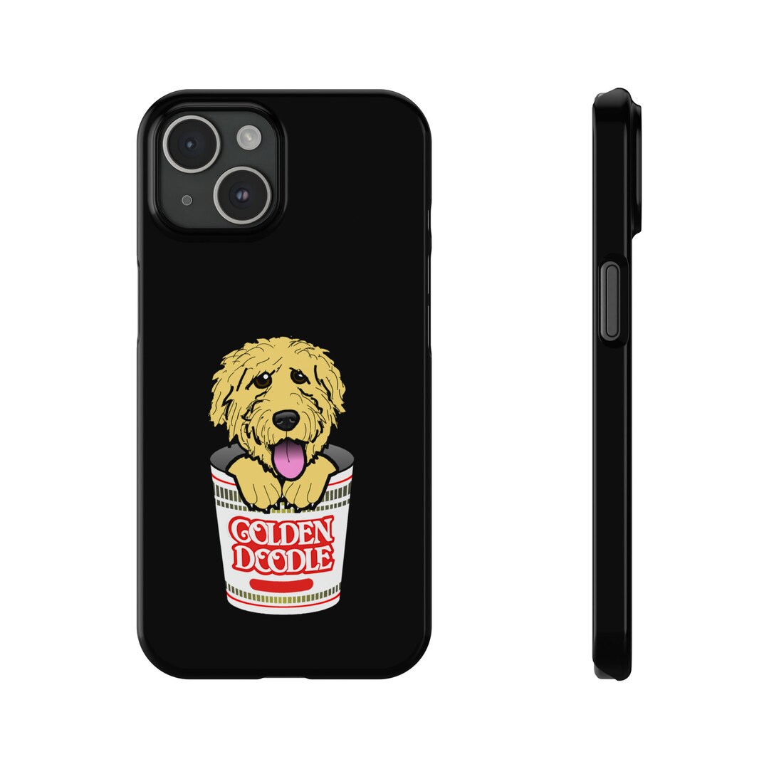 Goldendoodle Noodle Cup Slim Phone Cases - Etsy
