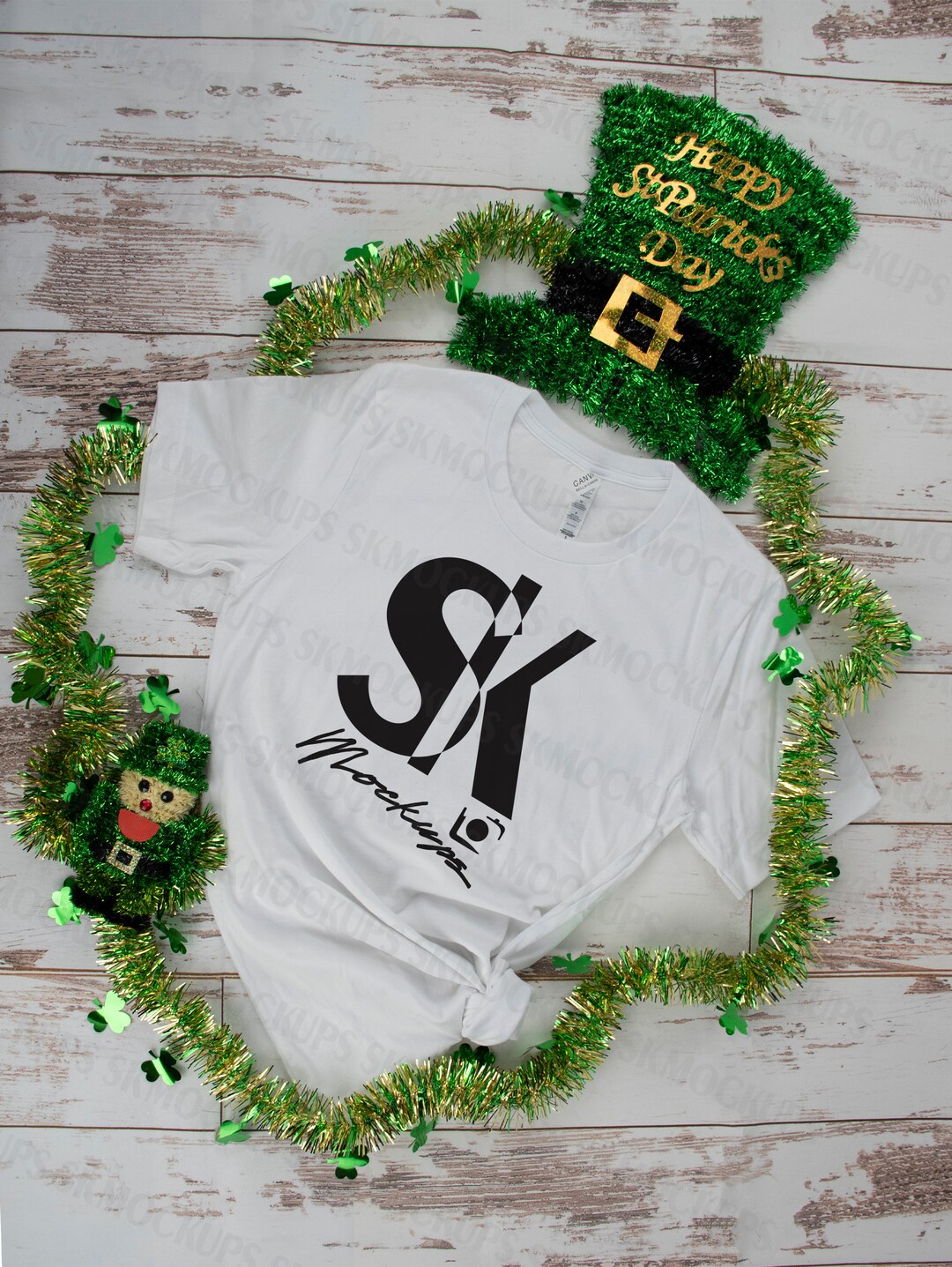 SK Mockups Saint Patrick's Day Photo Bella Canvas 3001 - Etsy
