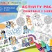 BLUEY Printable Activity Placemat Sheet, Instant Download, Bluey Party ...