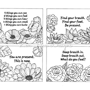 Mindfulness Reminder Cards Mindful Minute Exercises - Etsy