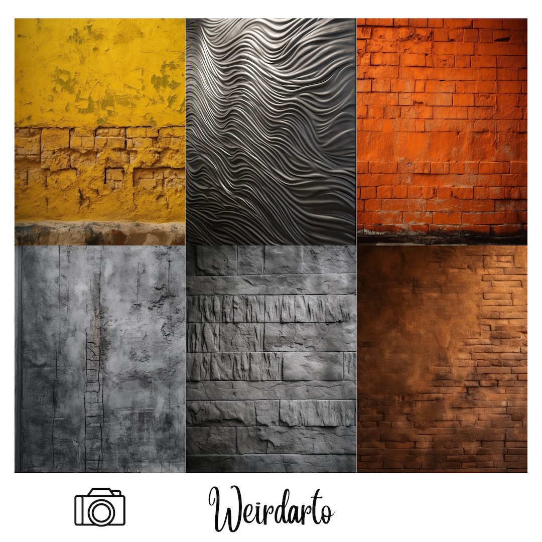Textured Wall Collection: Seamless Textured Wall Overlays for Digital ...