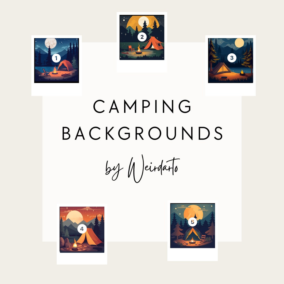Camping Digital Background - Tent Background - Starry Night Digital ...
