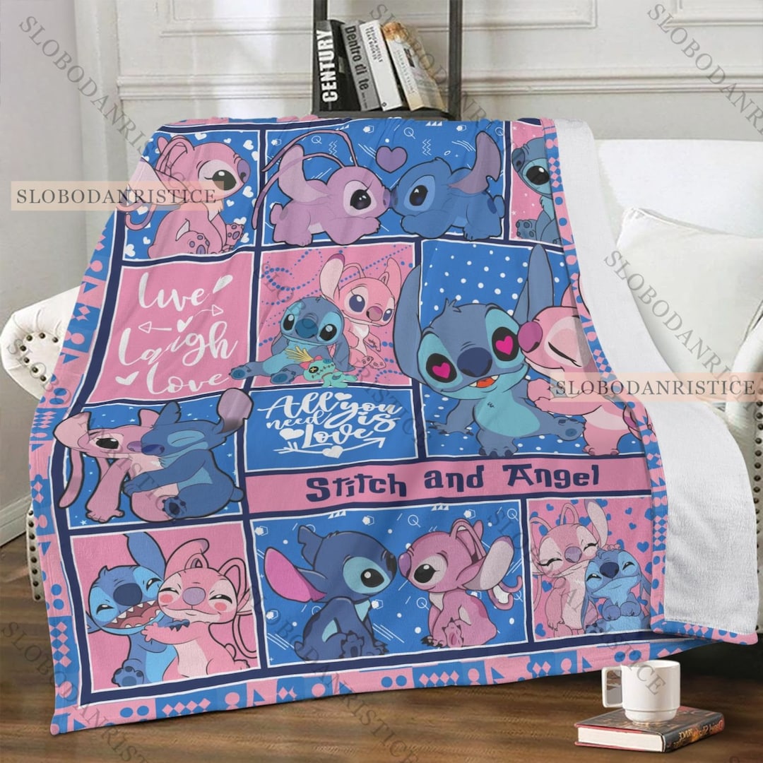 Disney Lilo and Stitch Fleece Blanket Cute Stitch Blanket - Etsy