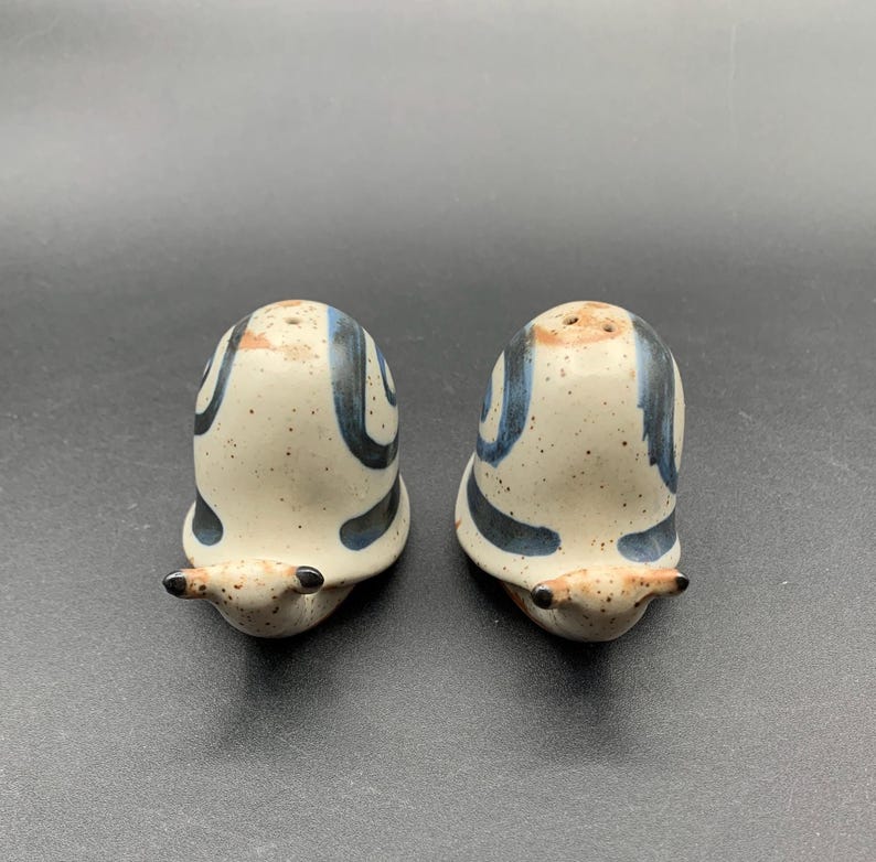 Vintage Mexican Pottery Snail Salt & Pepper Shakers Circa 1960s/ 1970s ...