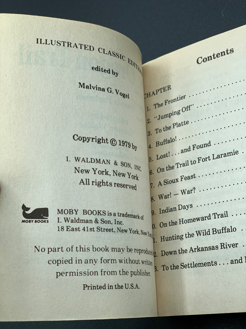 Vintage Illustrated Classic Mini Book Set: the Oregon Trail by Francis ...