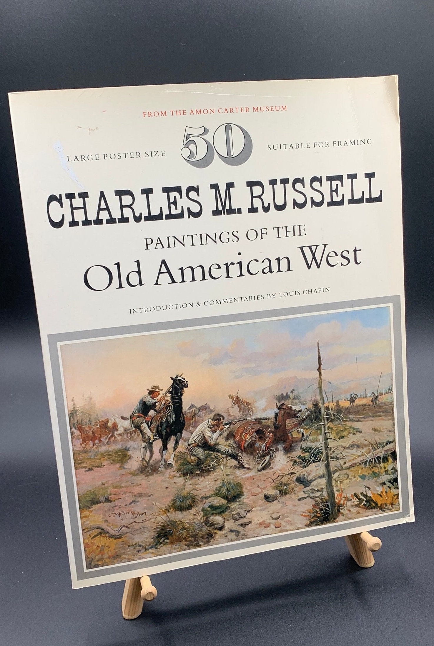 CHARLES M. RUSSELL Paintings of the Old American West: 50 Large Poster ...