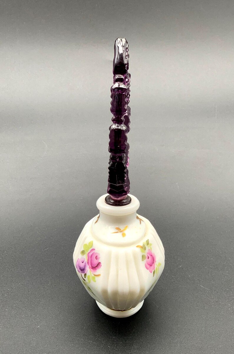 Fenton 2002 Charleton Collection Hand-painted (signed) Perfume Bottle ...