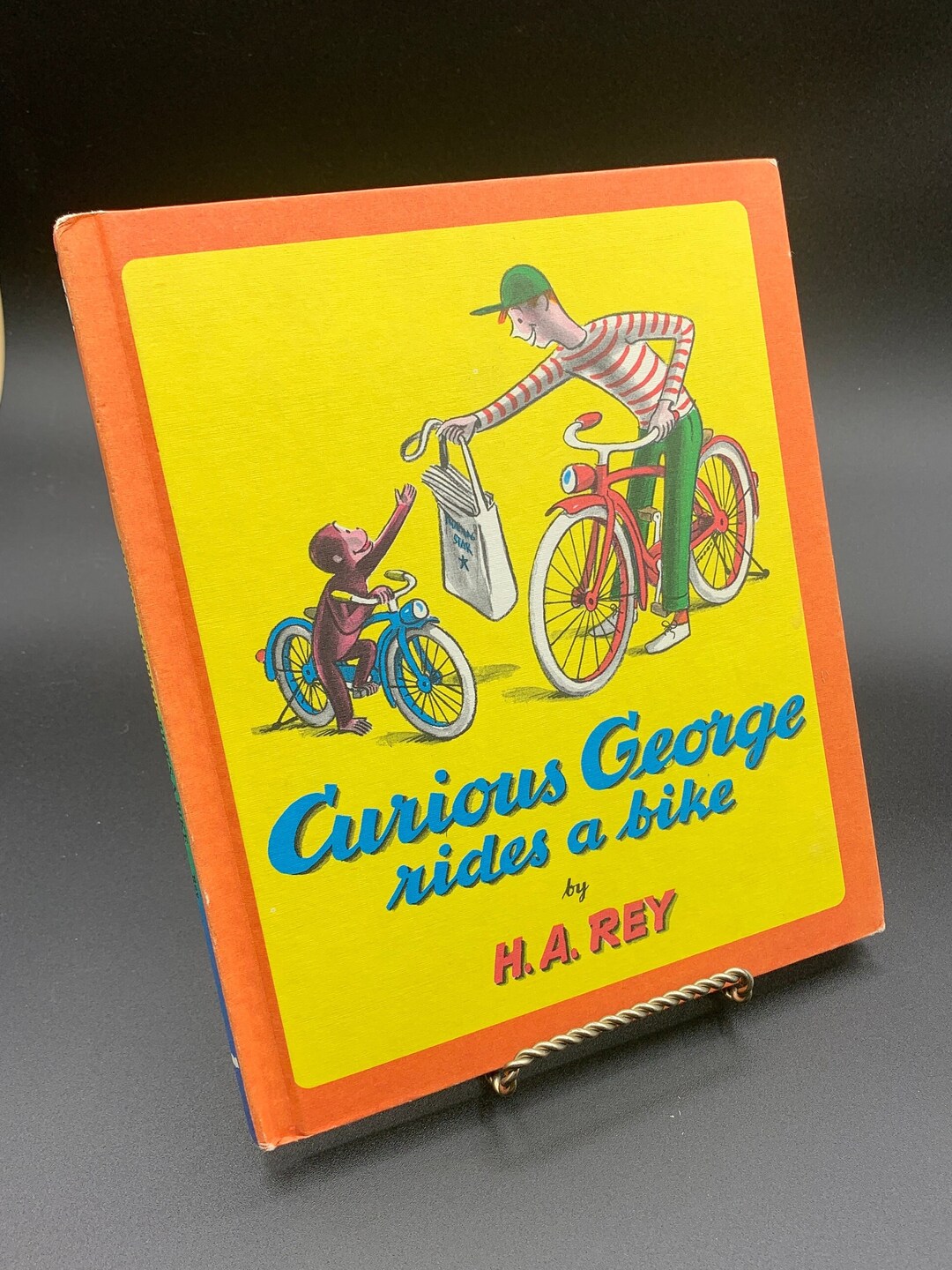 Curious George rides A Bike by H.A. Rey 1952 Edition Hardcover ...