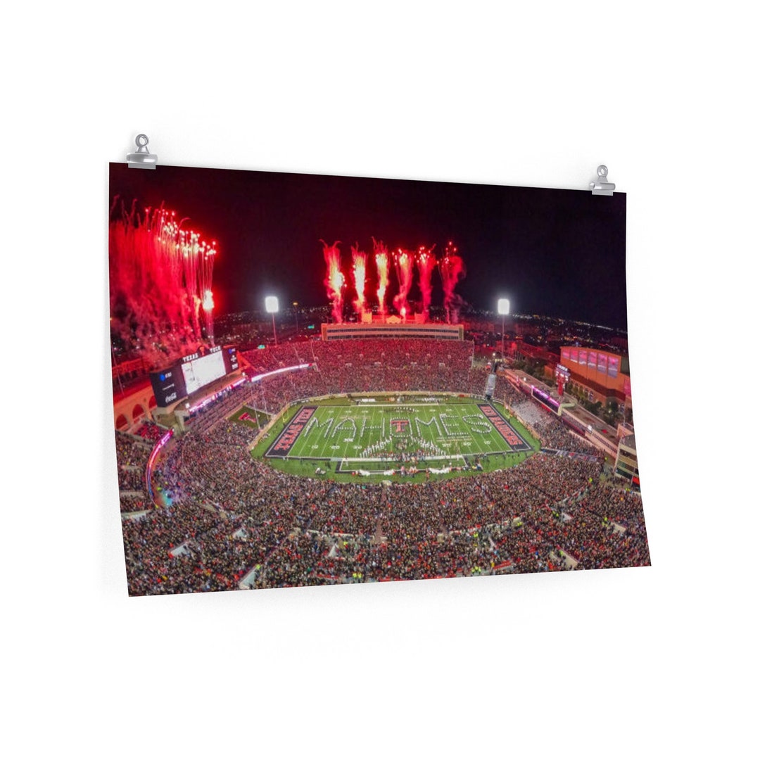 Texas Tech Red Raiders Stadium Posters, Jones AT&T Football Stadium ...