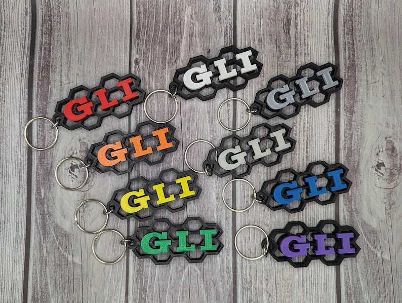 Custom GLI Keychain, 3D Printed High-quality, Perfect Gift for Jetta ...