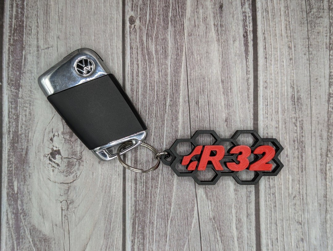 Custom VW R32 Logo Keychain, 3D Printed High-quality, Perfect Gift for ...