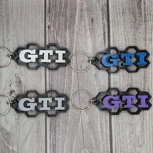 Custom GTI Keychain, 3D Printed High-quality, Perfect Gift for GTI ...