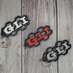 Custom GLI Keychain, 3D Printed High-quality, Perfect Gift for Jetta ...