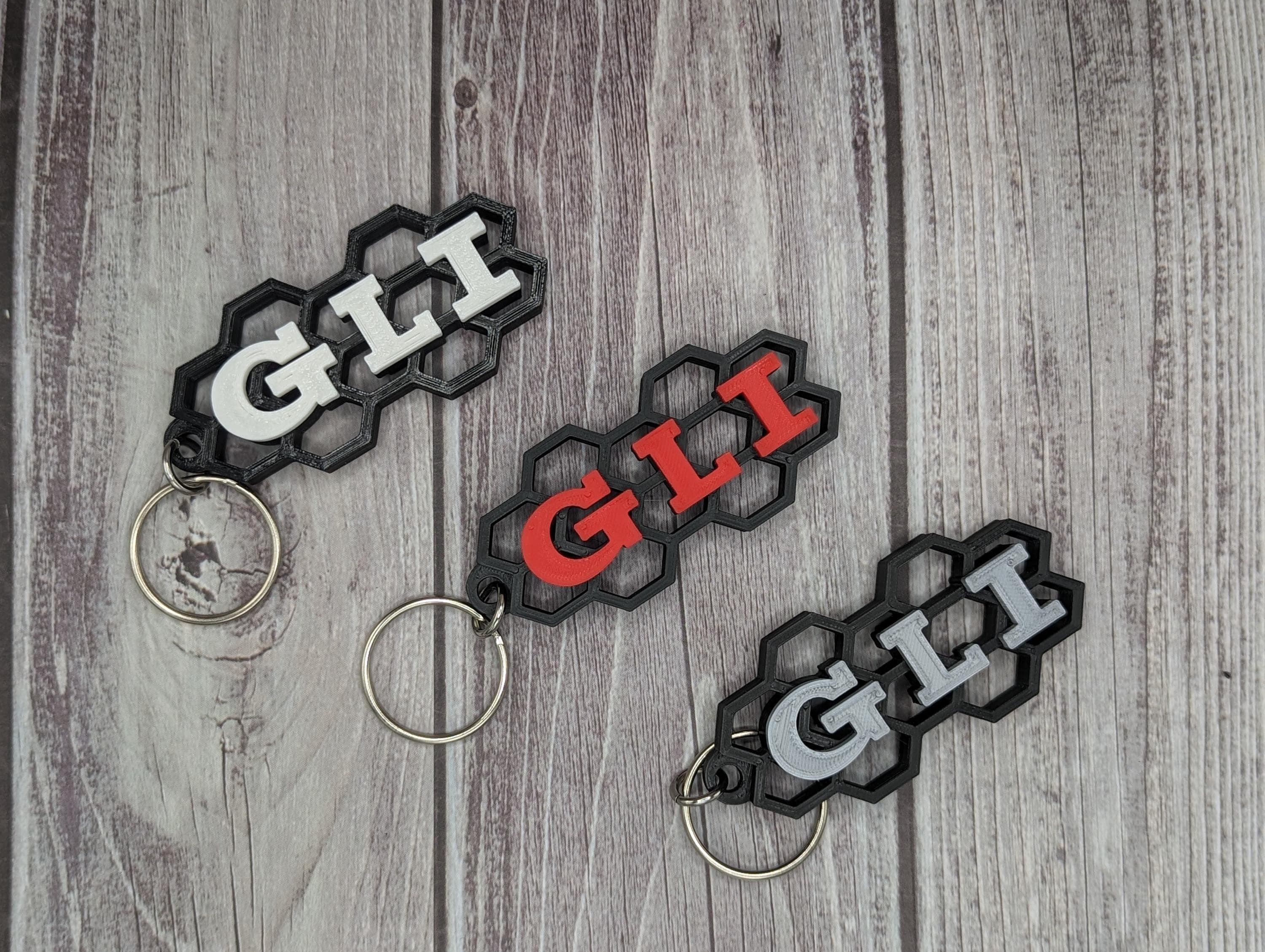 Custom GLI Keychain, 3D Printed High-quality, Perfect Gift for Jetta ...