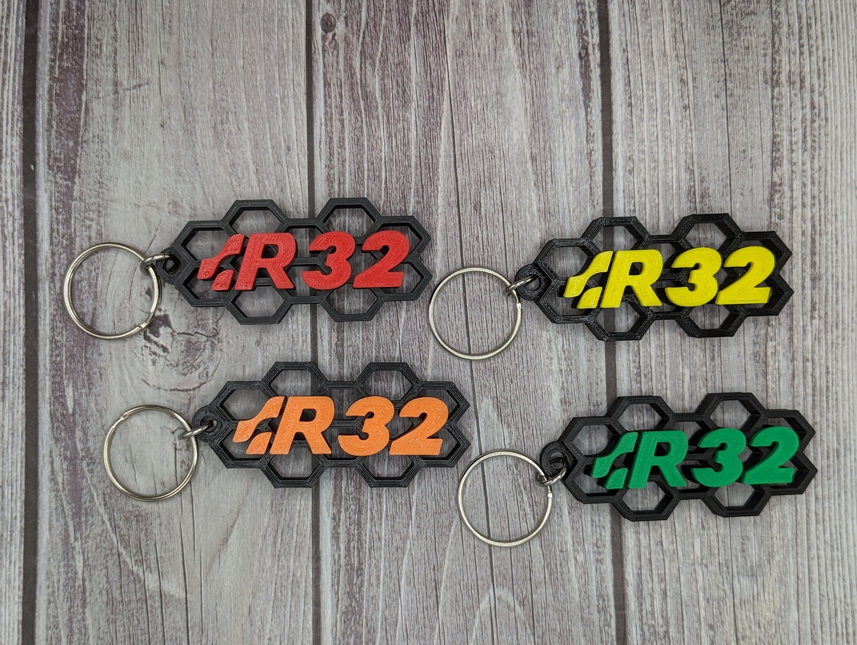 Custom VW R32 Logo Keychain, 3D Printed High-quality, Perfect Gift for ...