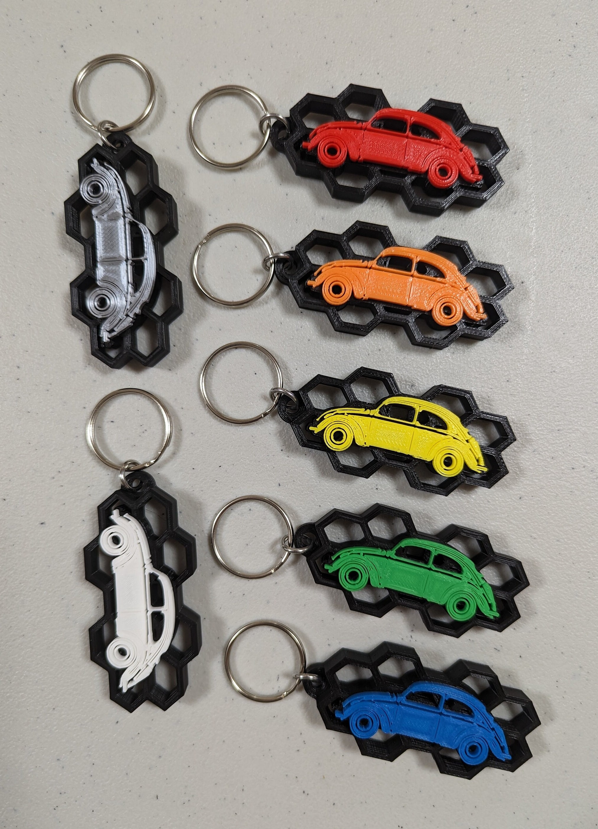VW Beetle Keychain / Keyring 3D Printed - Etsy