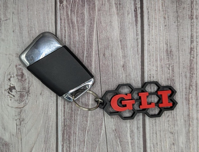 Custom GLI Keychain, 3D Printed High-quality, Perfect Gift for Jetta ...