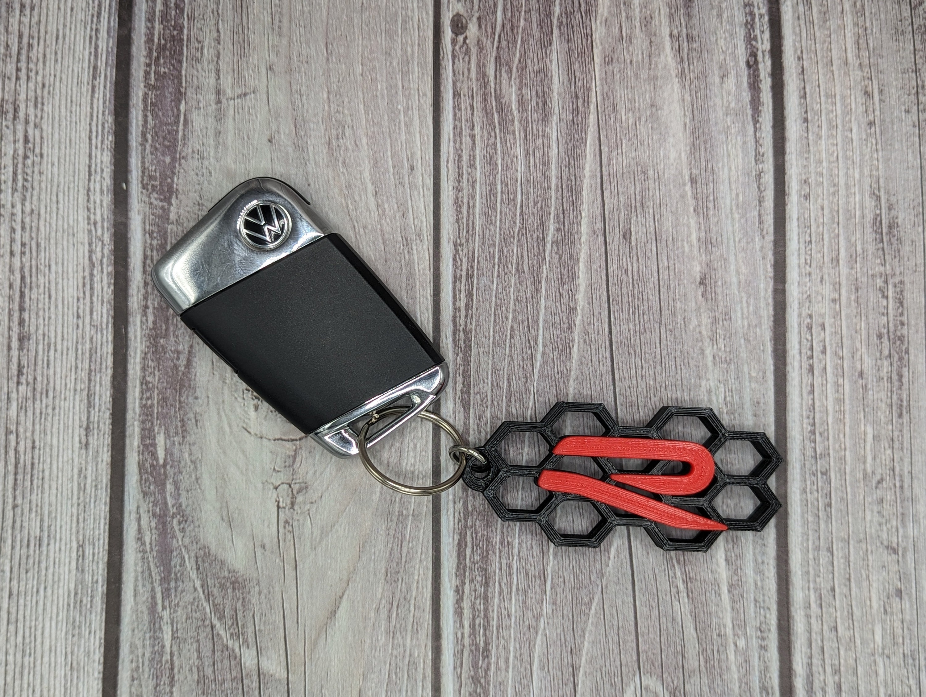 Custom VW New R Logo Keychain, 3D Printed High-quality, Perfect Gift ...