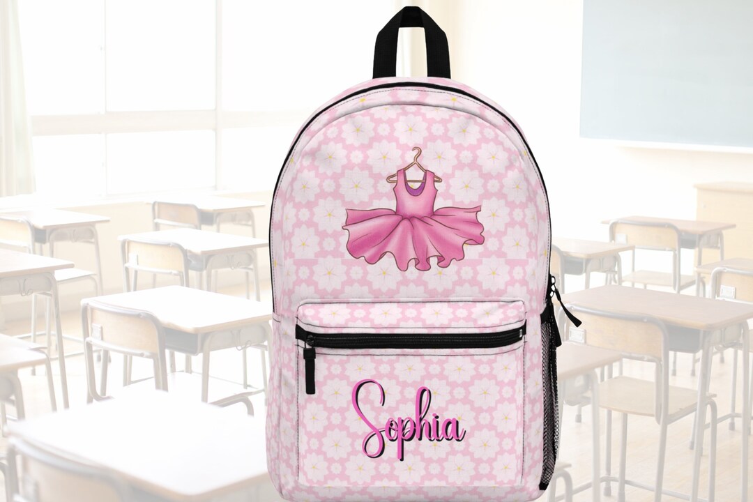 Personalized Backpack School Girl Custom Ballerina Backpack - Etsy