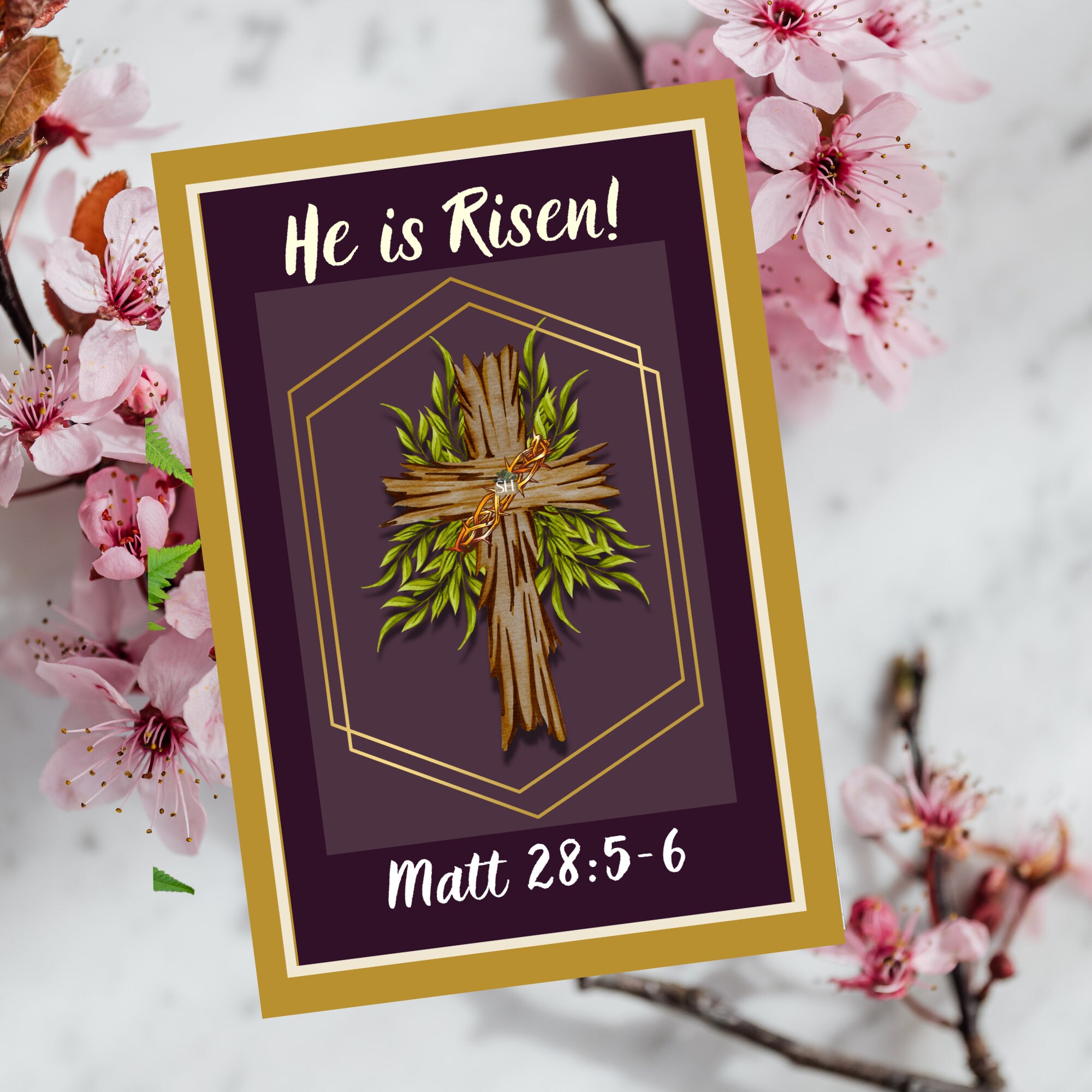 He is Risen, Garden Flag, Easter Garden Flag, Easter, Spring Garden ...