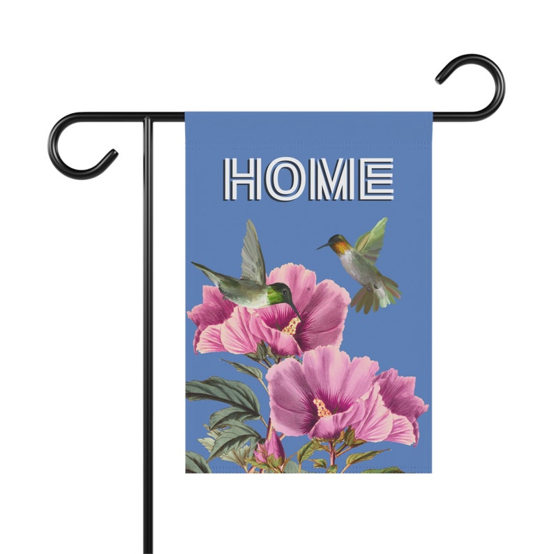 Flower Garden, Hummingbird Flag, Welcome Garden Flags, Welcome Summer ...