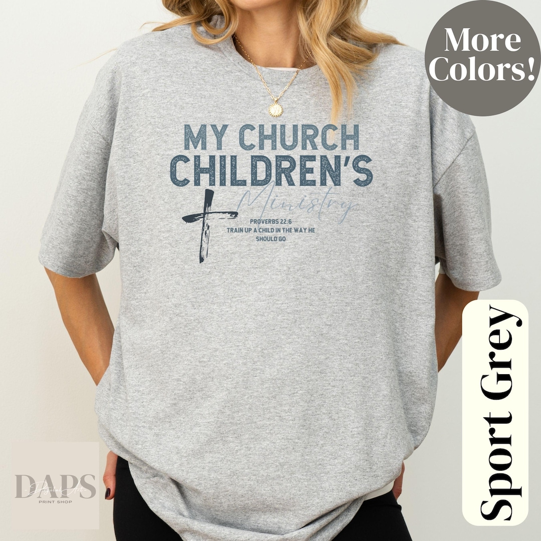 Personalized Childrens Ministry Tshirt, Custom Church Ministry Tee ...